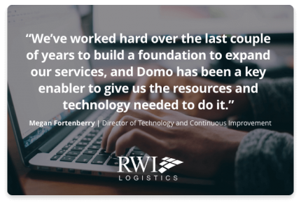 RWI Logistics Customer Story | Domo