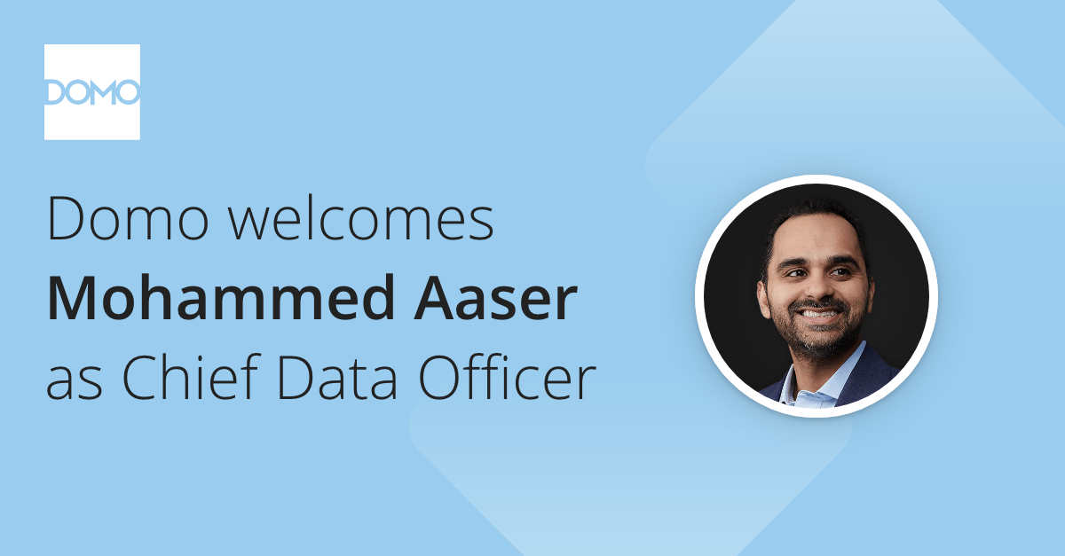 Press Release - Domo Adds Chief Data Officer, Welcoming Mohammed Aaser ...